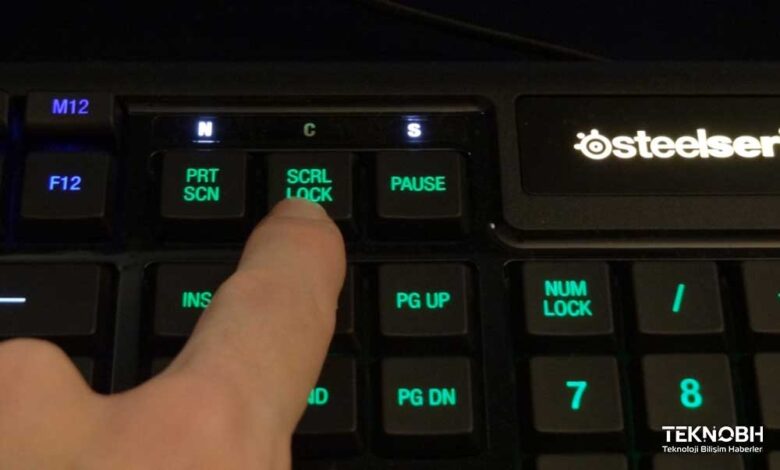 Klavyede Scroll Lock Ne İşe Yarar? Nasıl Kullanılır? | TEKNOBH